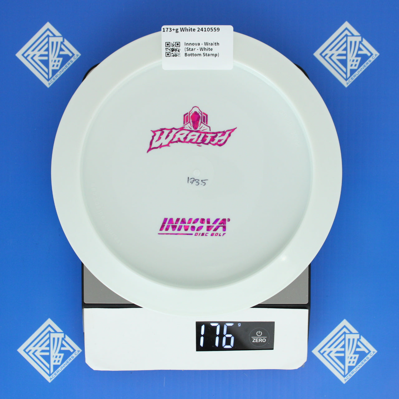 Innova Disc Golf White Bottom Stamp Star Wraith – Ace Runners Disc Golf