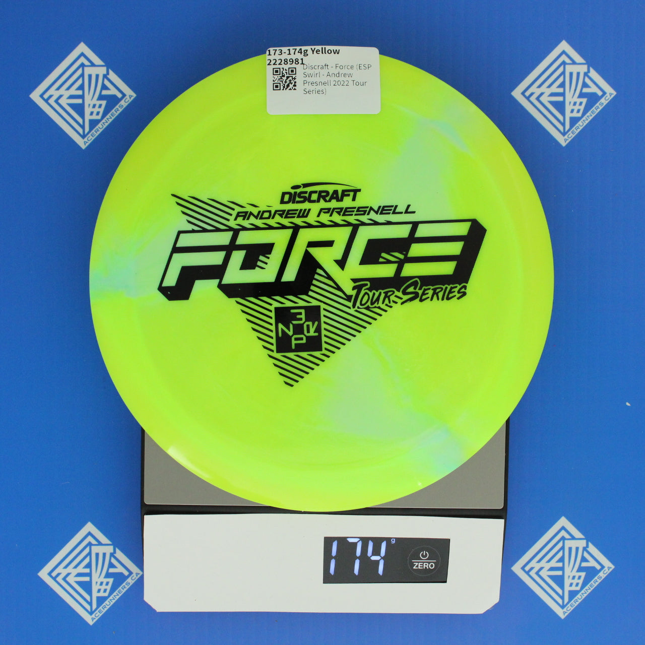 Discraft - Force (ESP Swirl - Andrew Presnell 2022 Tour Series) – Ace ...